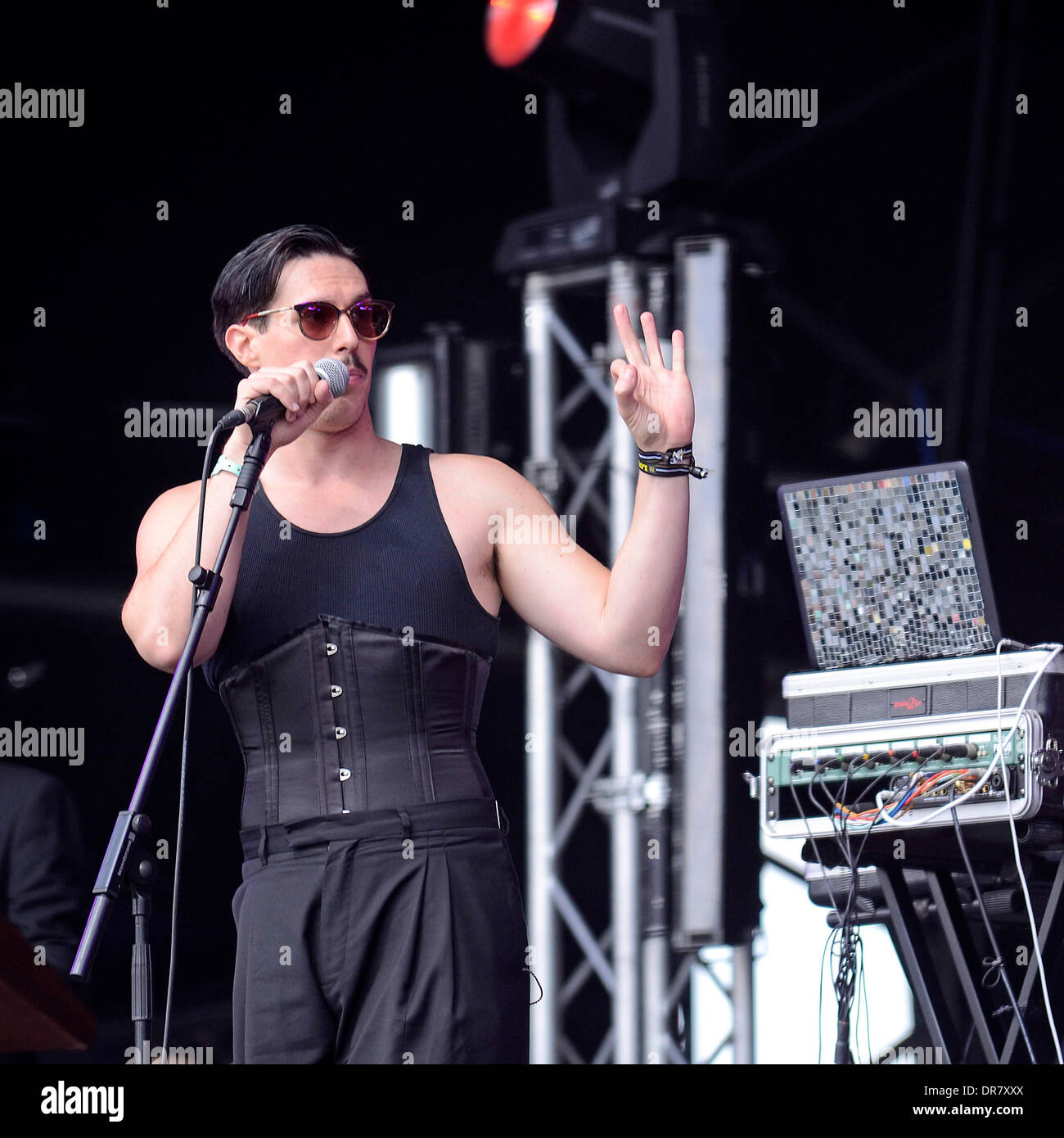 Sam Sparro Lovebox festival at Victoria Park - Day 3 London, England ...