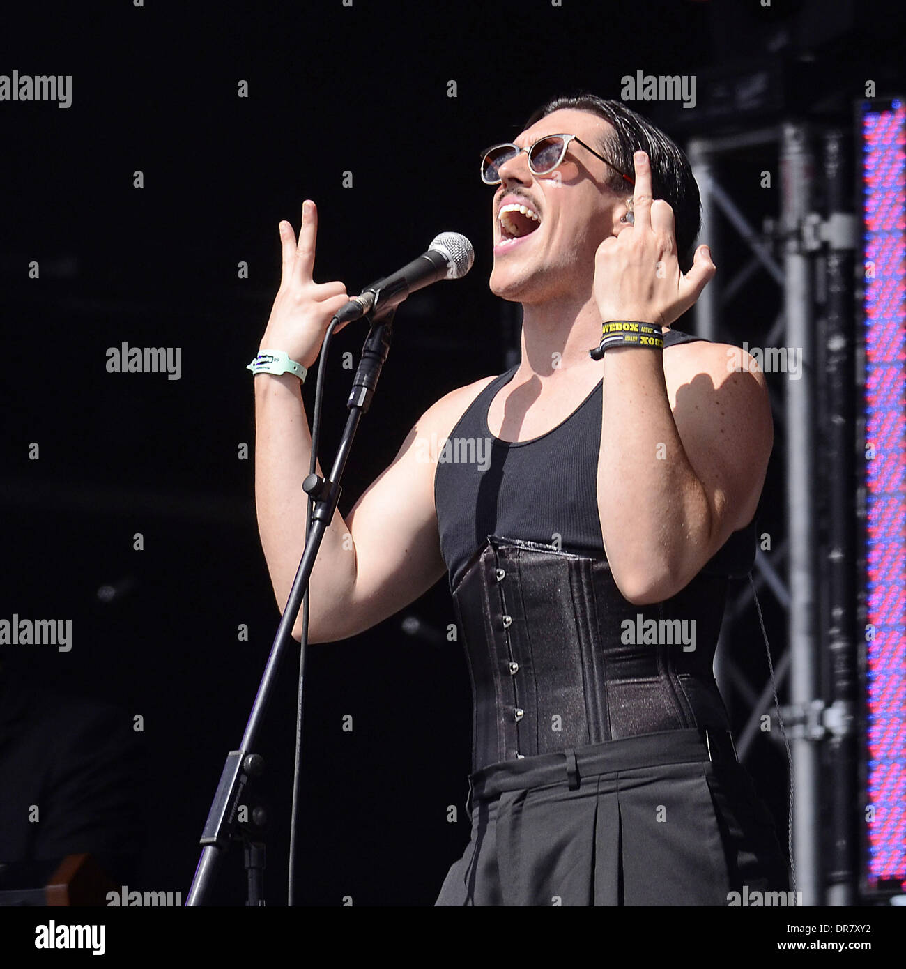At lovebox festival at victoria park day 3 london hi-res stock ...