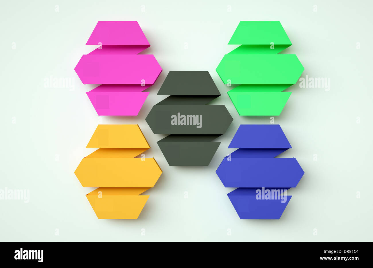 colorful unique shapes Stock Photo - Alamy