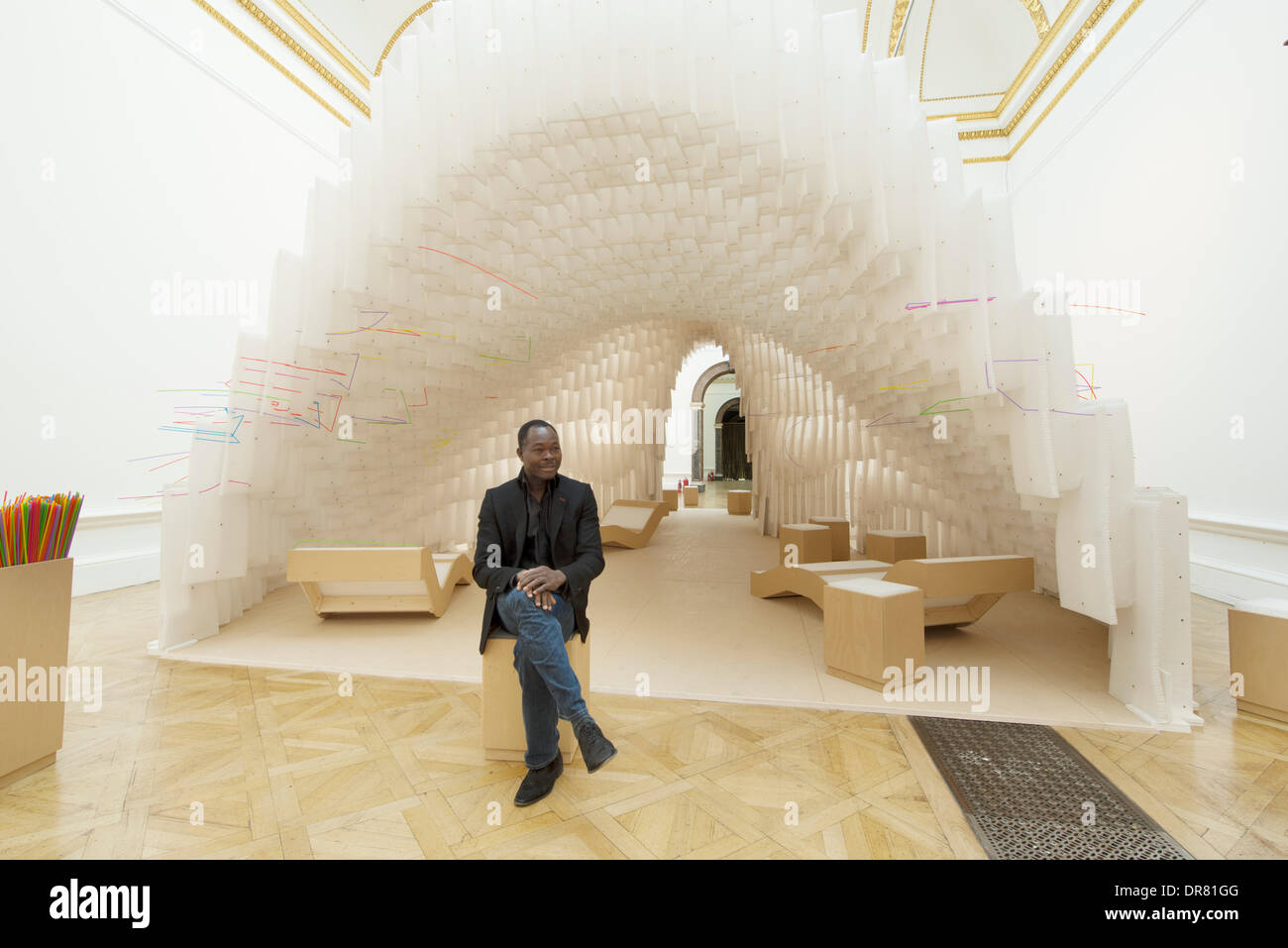 London, UK. 21st January 2014. Sensing Spaces exhibition sets out to ...