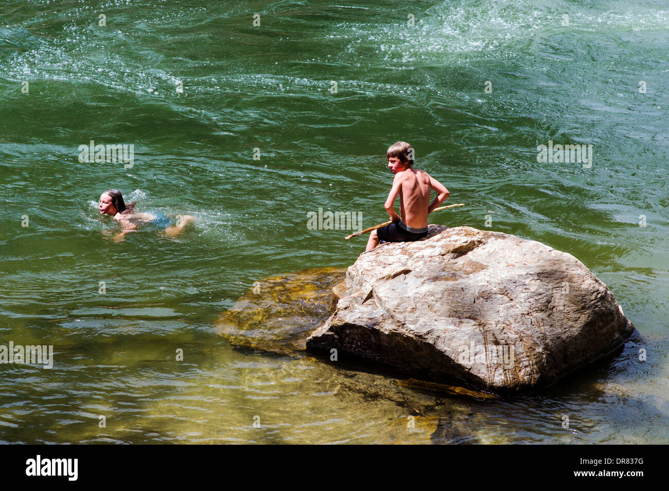 Children Playing In River High Resolution Stock Photography and Images ...