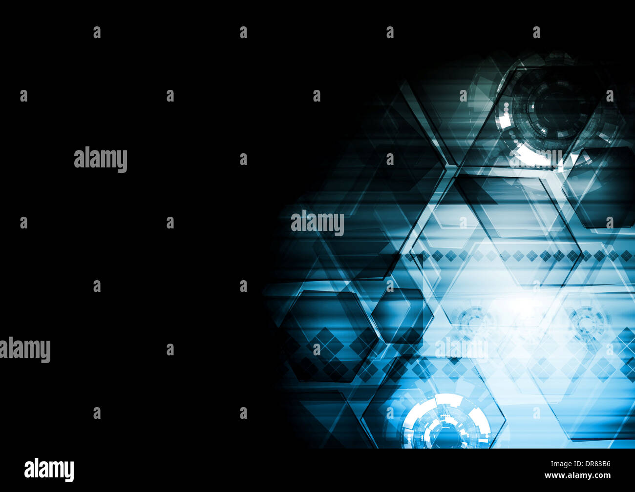 Dark blue hi-tech background. Vector design eps 10 Stock Photo - Alamy