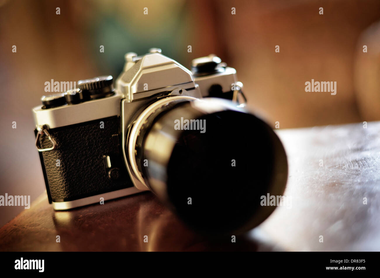 Old camera and lens for photography art Stock Photo - Alamy