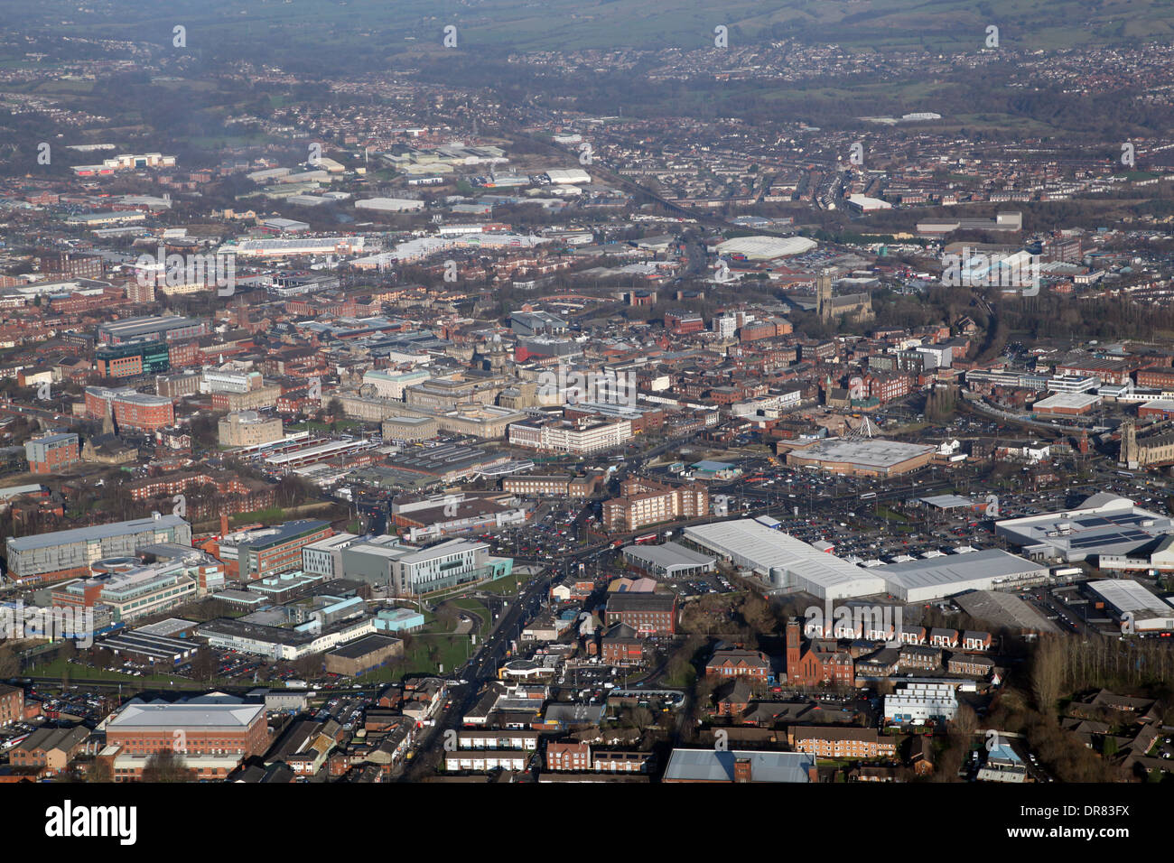 aerial view of Bolton in Lancashire Stock Photo: 65946606 - Alamy