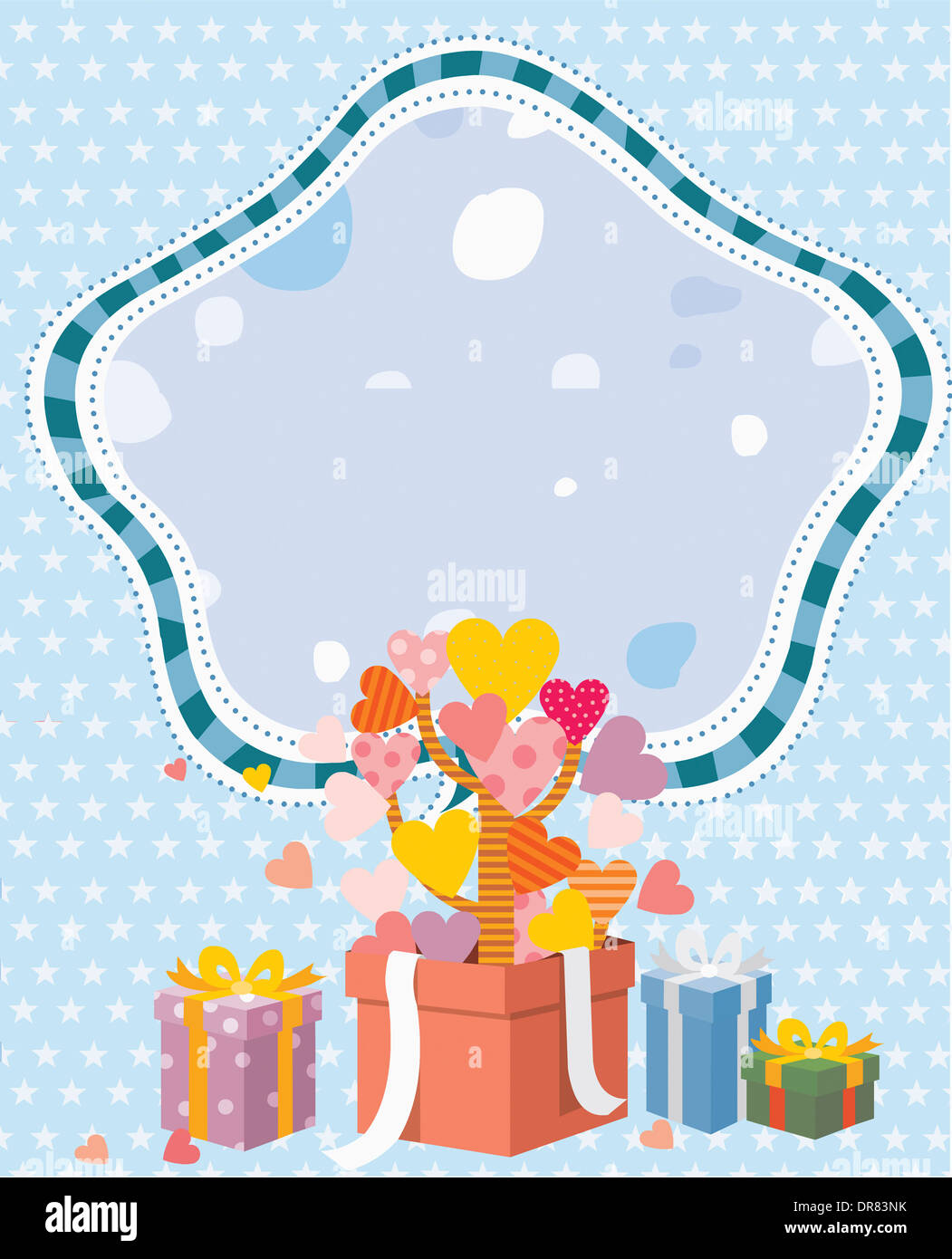 illustration memo template featuring party concept Stock Photo - Alamy