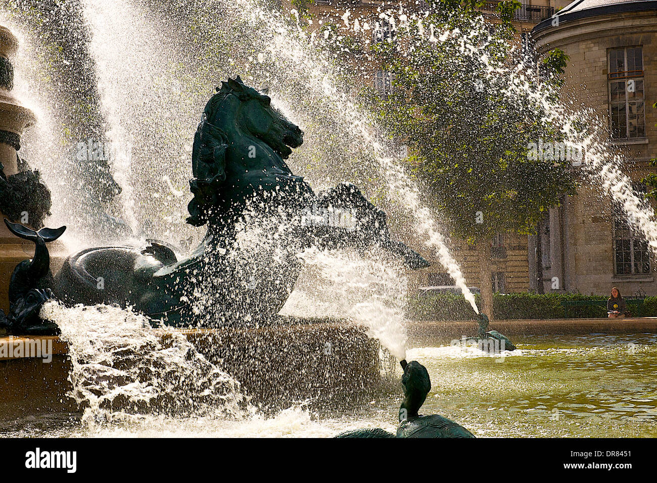Turtle water fountain hi-res stock photography and images - Alamy