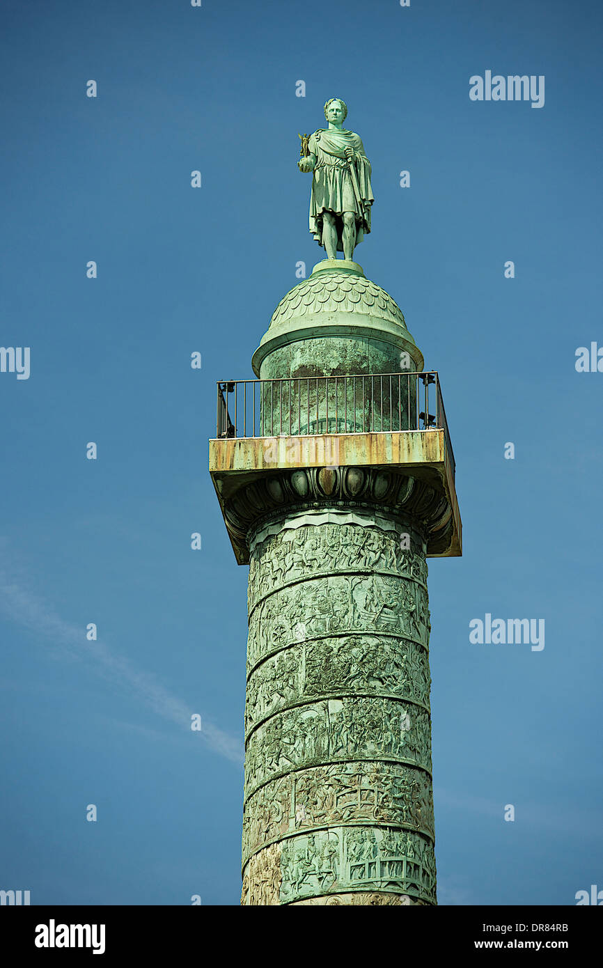 Bronze column at Place Vendome, Paris, France Stock Photo - Alamy