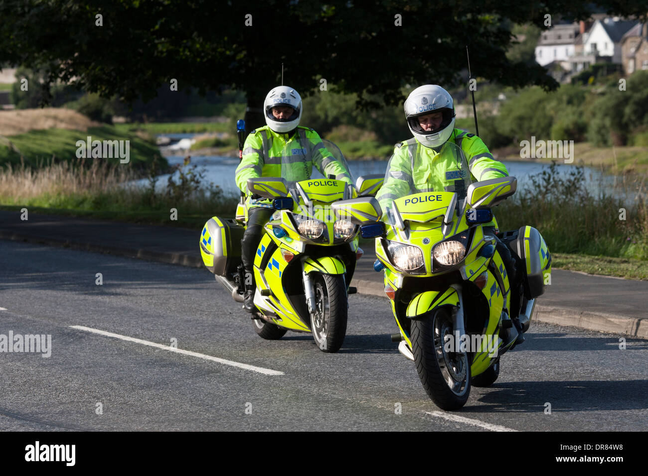 Lothian & Borders motorcycle police, Scotland Stock Photo - Alamy