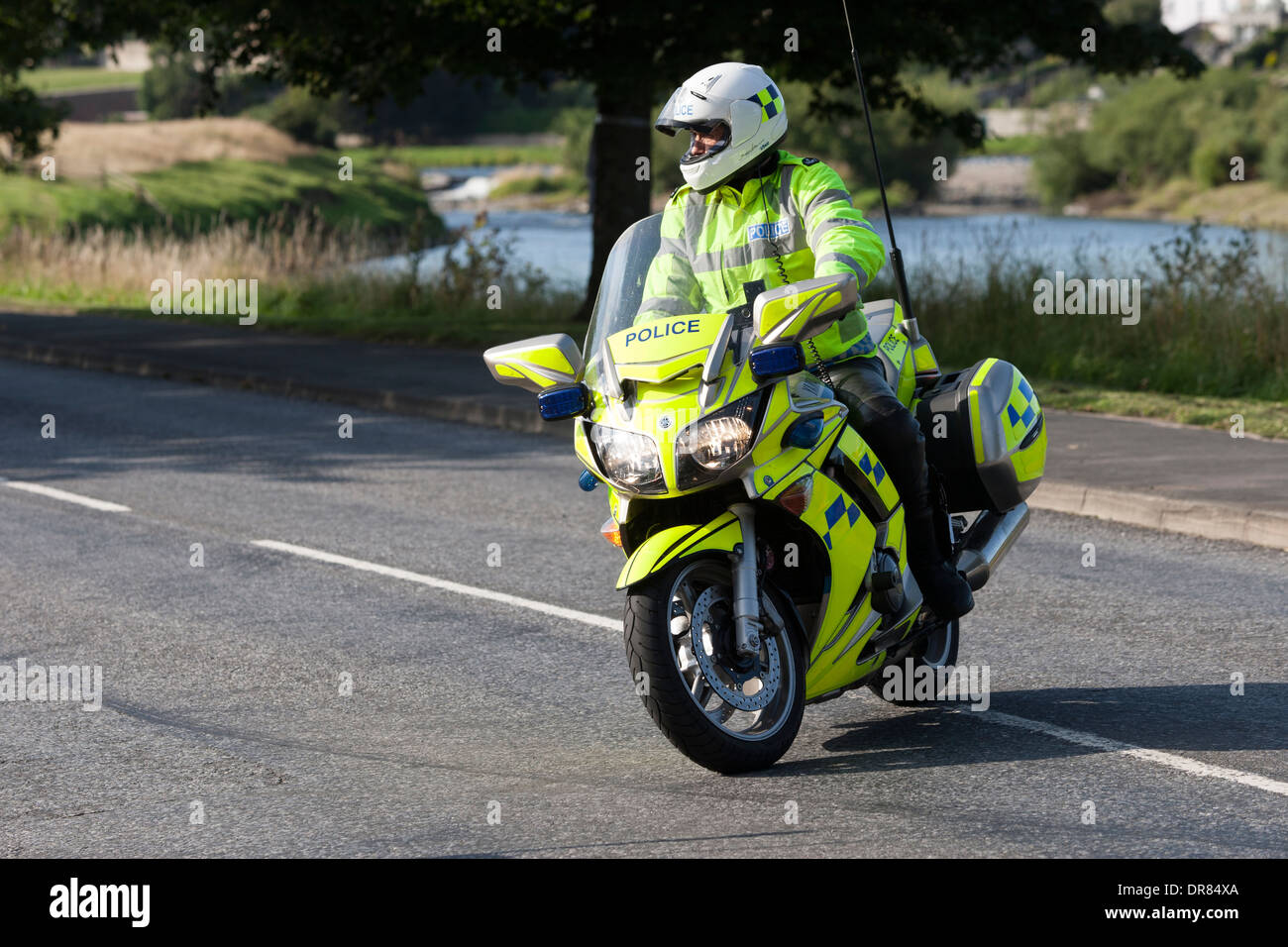 Lothian & Borders motorcycle police, Scotland Stock Photo - Alamy