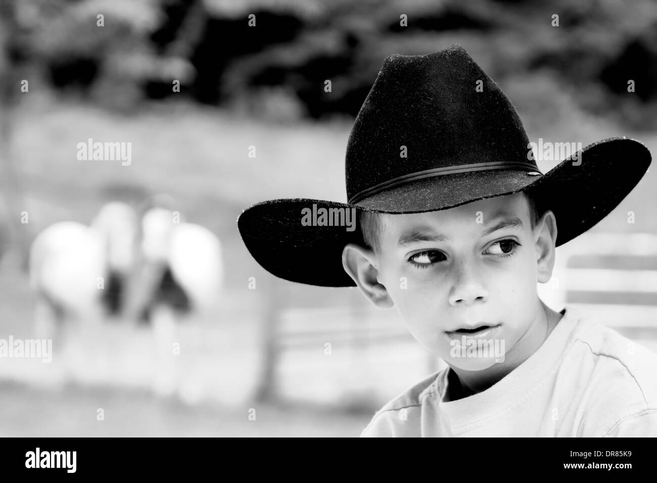 Portrait Male Teen Cowboy High Resolution Stock Photography and Images ...