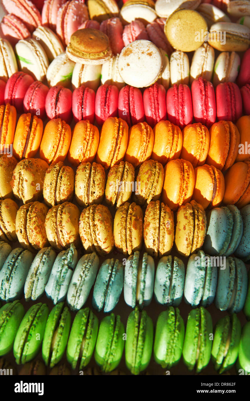 French Macaron traditional Parisien Parisian dessert: chocolate ...