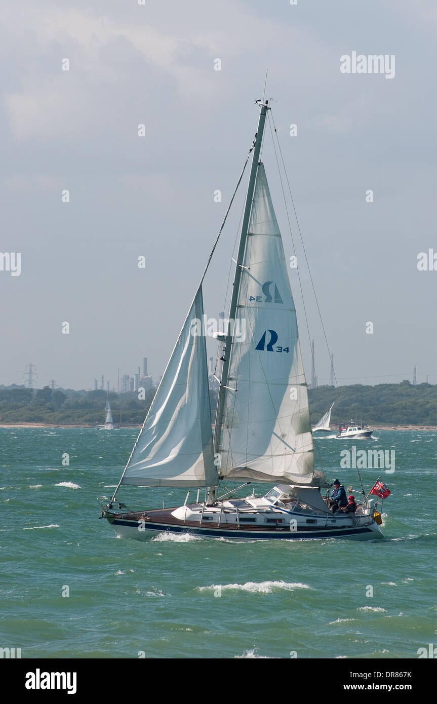 Solent sail boat hi-res stock photography and images - Alamy
