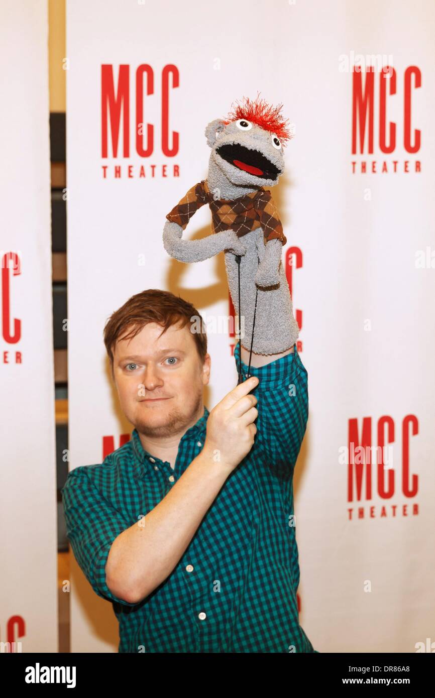New York, NY, USA. 21st Jan, 2014. Steven Boyer, Tyrone the Puppet ...