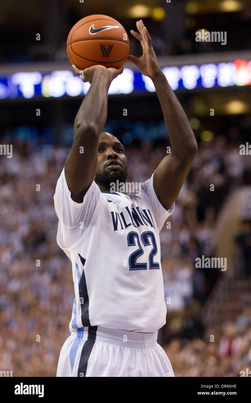 January 20, 2014: Villanova Wildcats forward JayVaughn Pinkston (22 ...