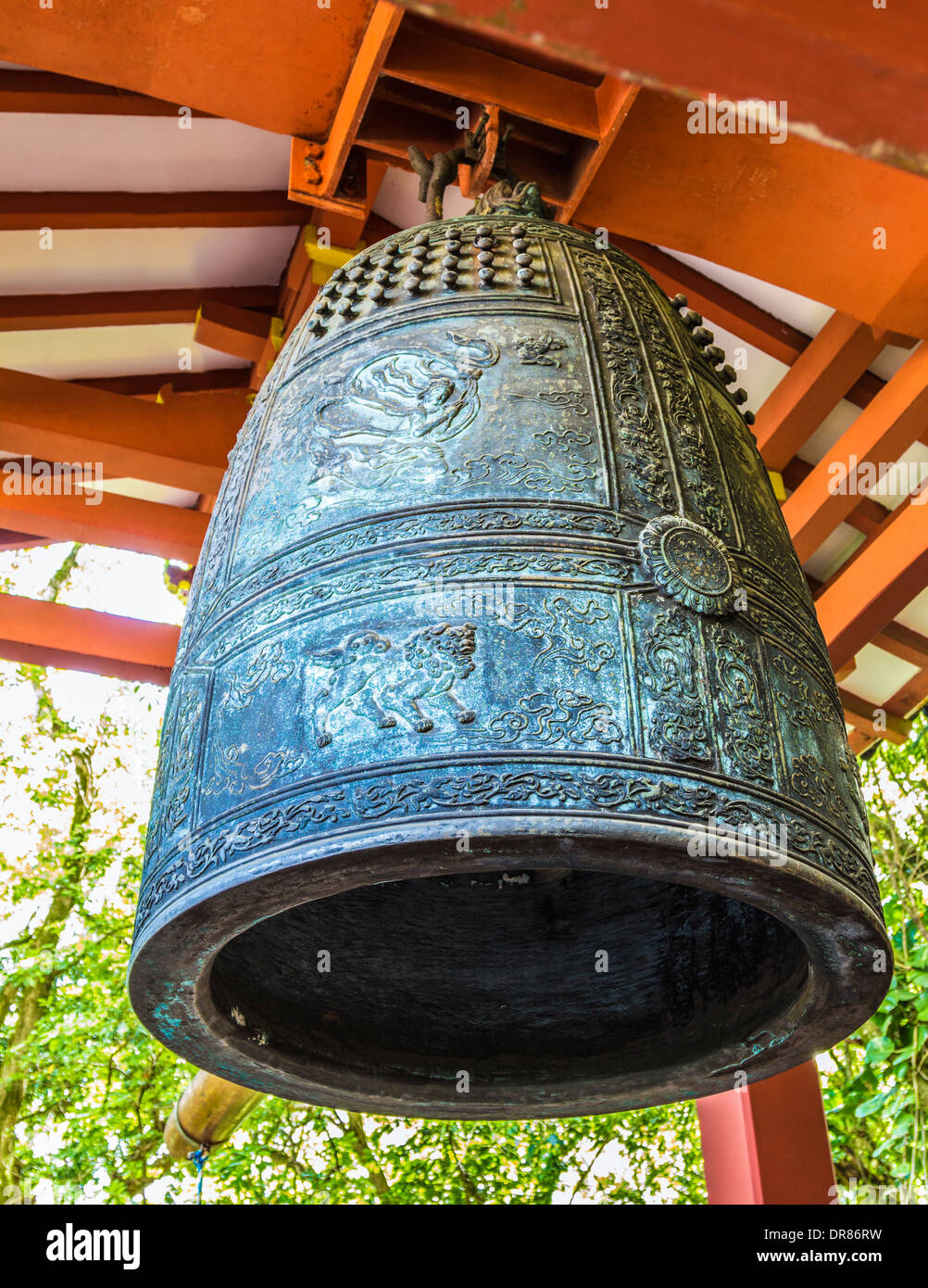 Bon-Sho (sacred bell), a 5-foot high, 3-ton brass bell that hangs in ...