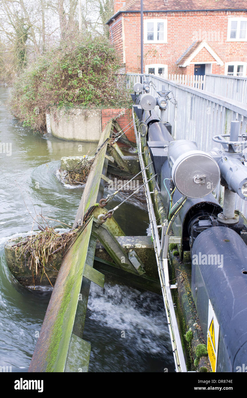 Automatic radial sluice gates harnham hi-res stock photography and ...