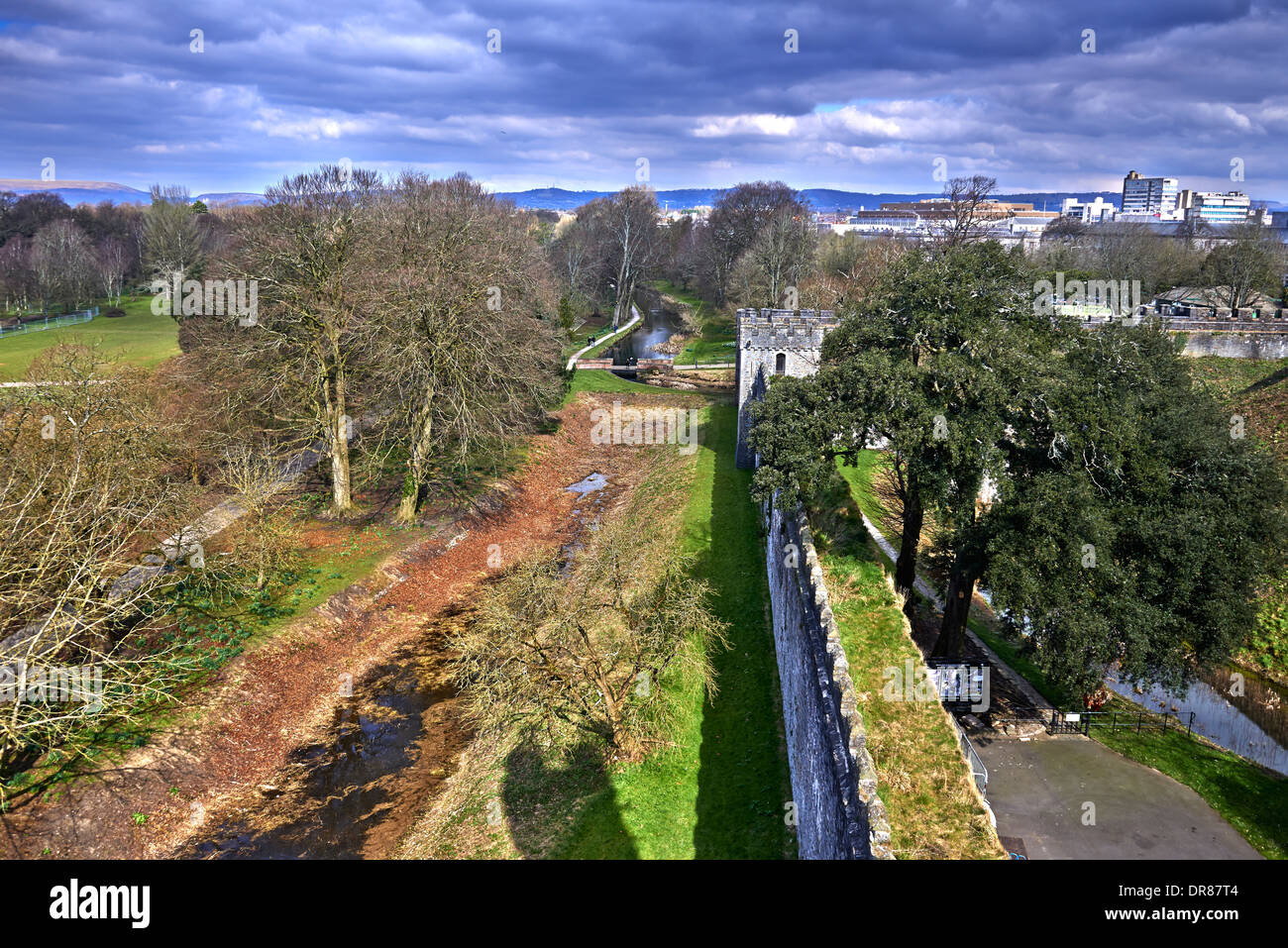 Motte and bailey cardiff castle hi-res stock photography and images - Alamy