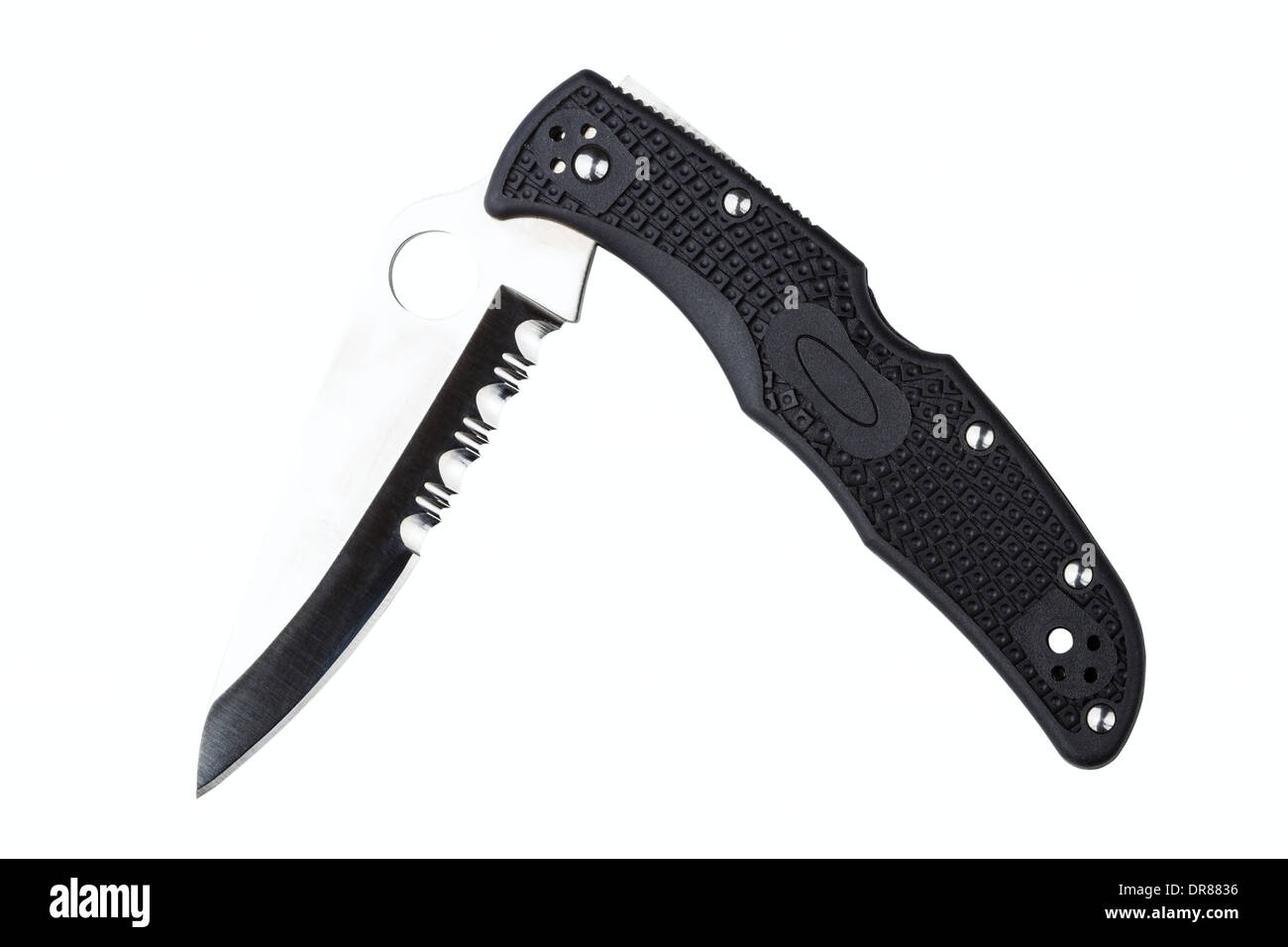 Folding pocket knife with one edge isolated on white background Stock ...