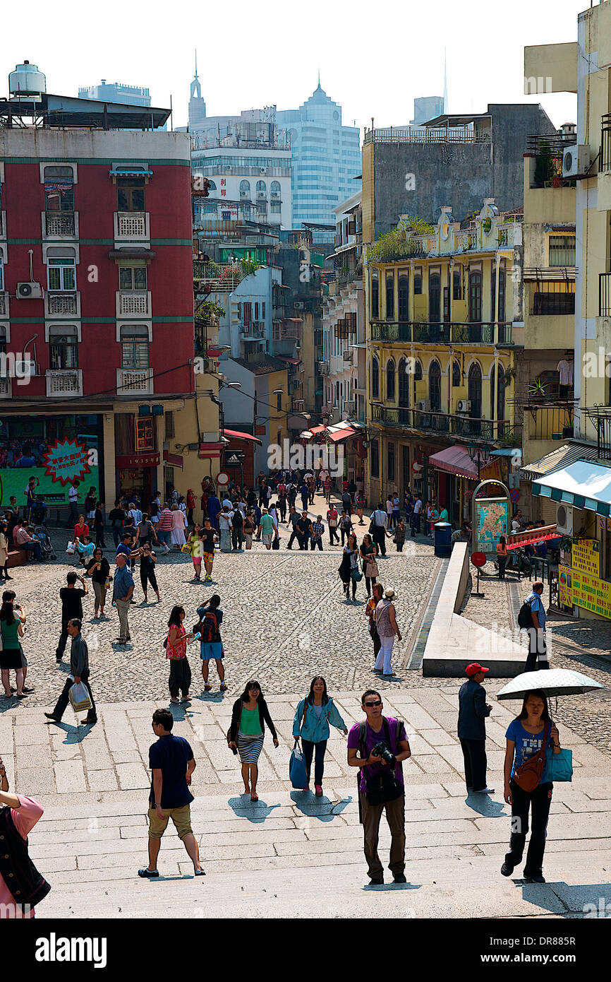 Street of Macau, China Stock Photo - Alamy