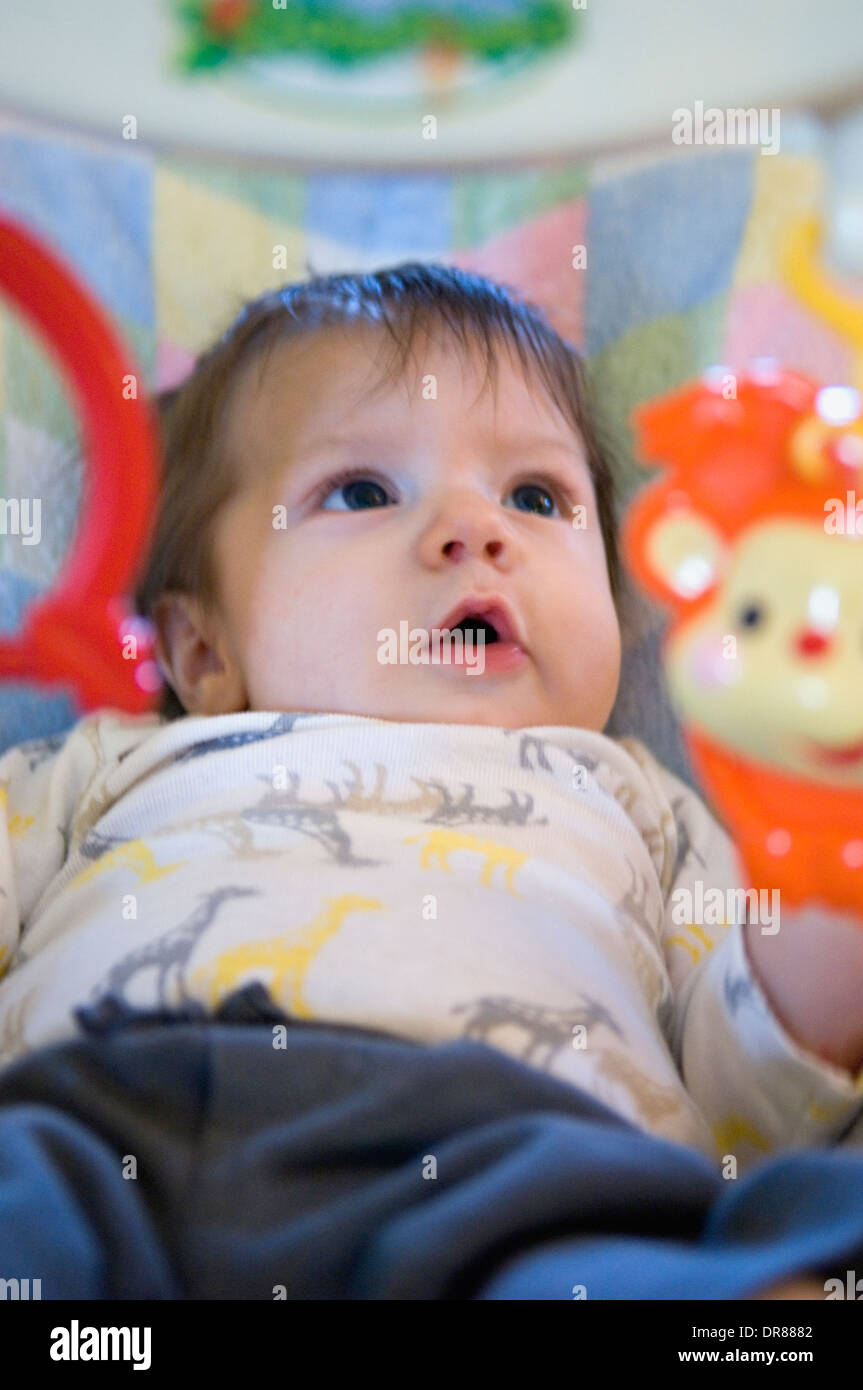 Nearly Three Month Old Baby Boy Stock Photo - Alamy