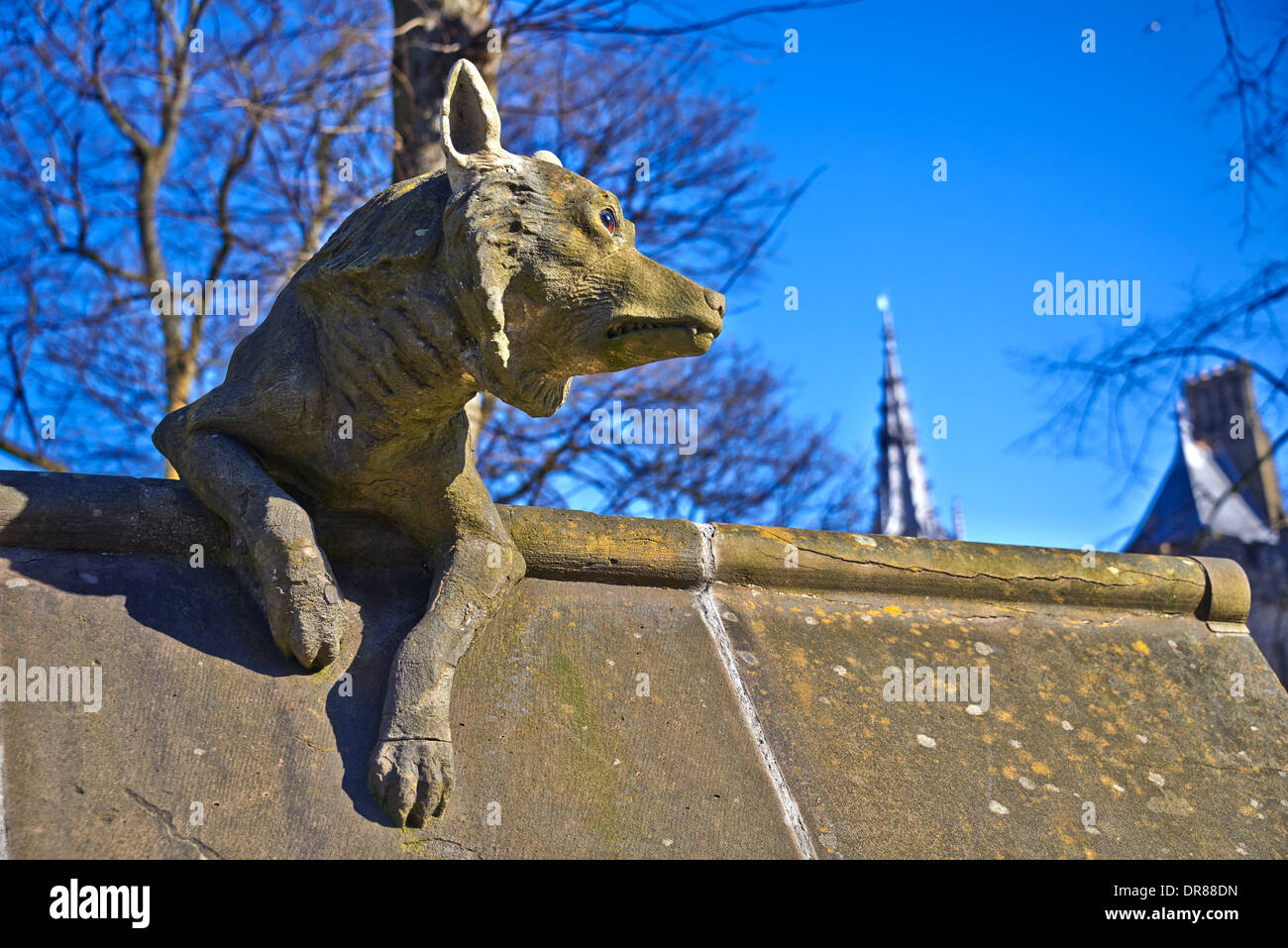 Cardiff Castle The Animal Wall was designed by William Burges in 1866 ...