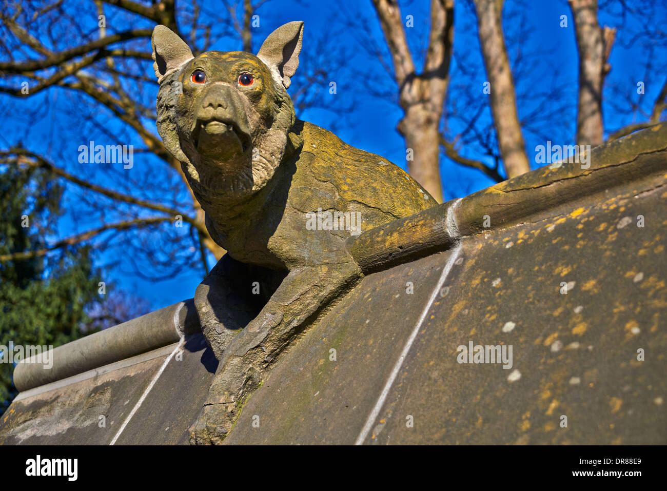 Cardiff Castle The Animal Wall was designed by William Burges in 1866 ...
