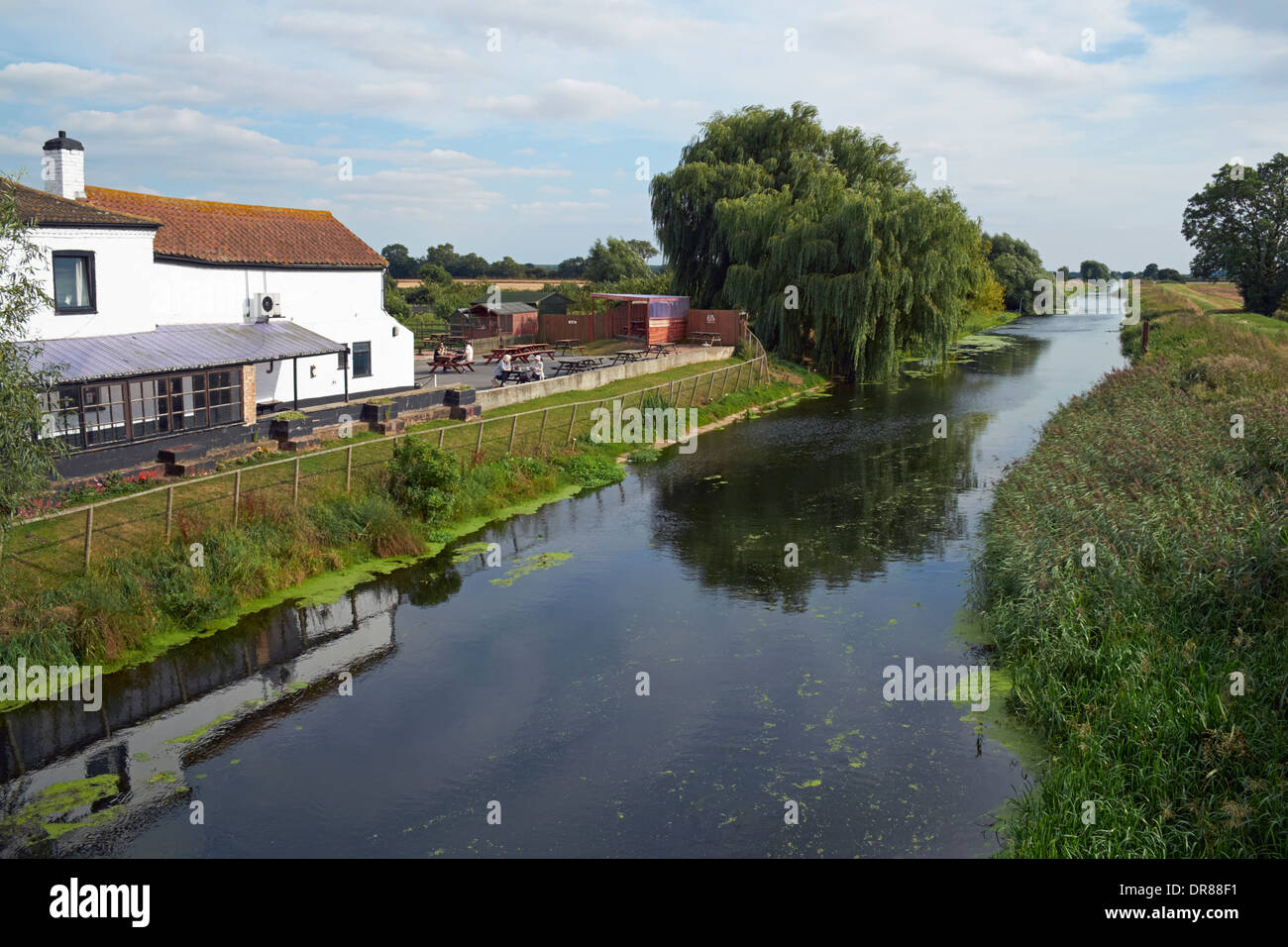 The River Ancholme at Brandy Wharf, Lincolnshire, England Stock Photo ...