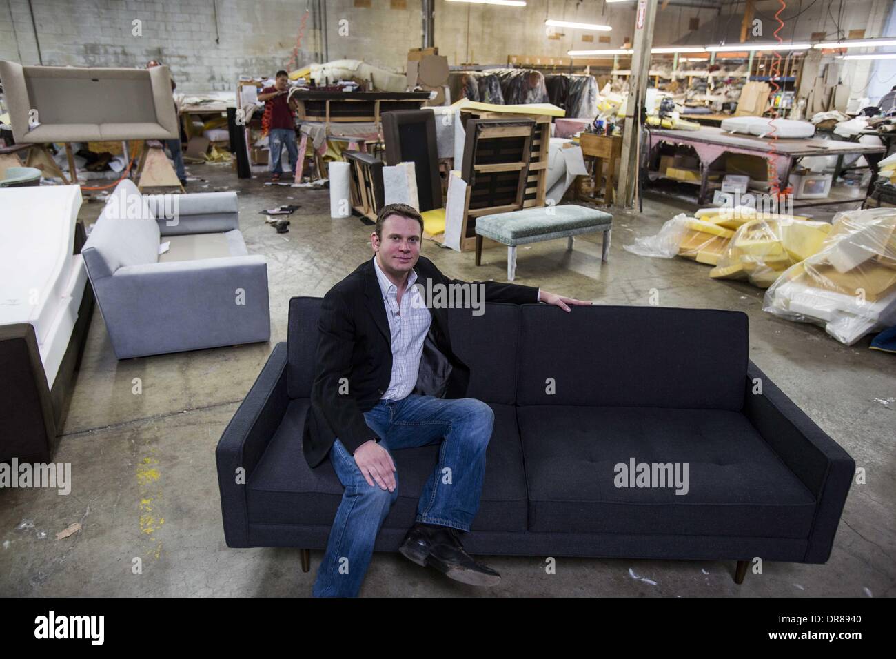 Los Angeles, California, USA. 7th Jan, 2014. Adam Acheson, founder of ...