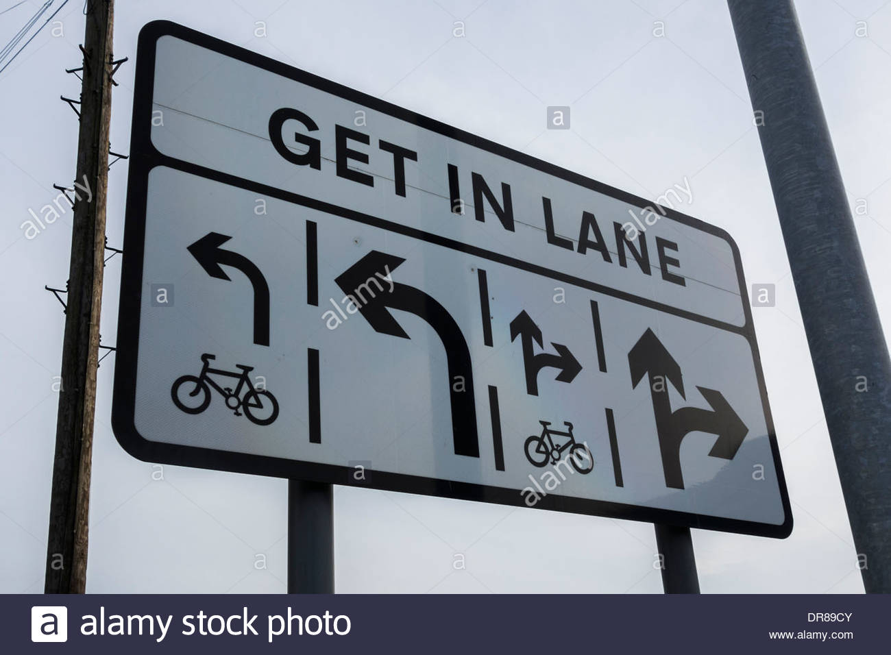 Roundabout Ahead Sign High Resolution Stock Photography and Images - Alamy