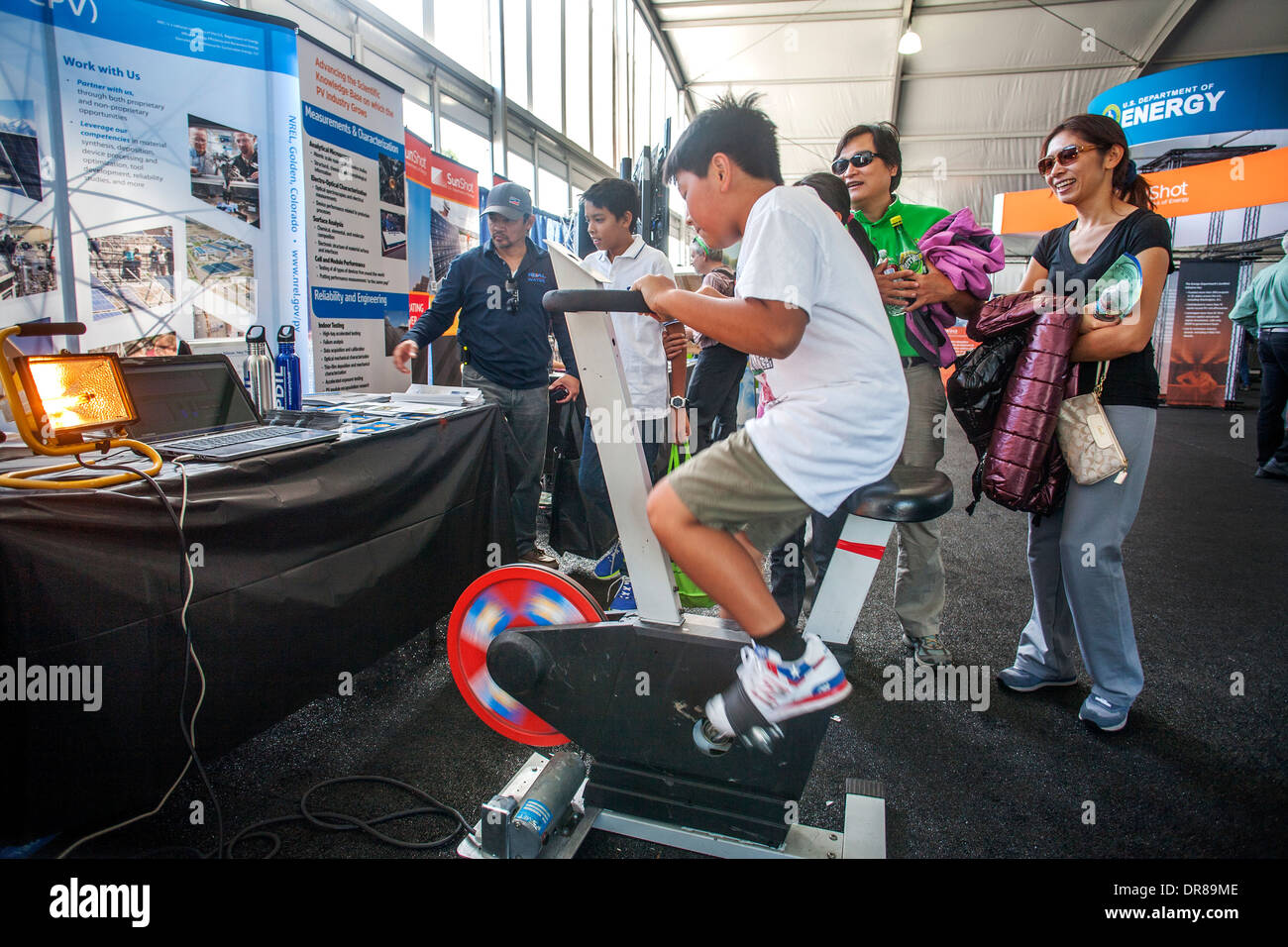 Human powered generator hi-res stock photography and images - Alamy