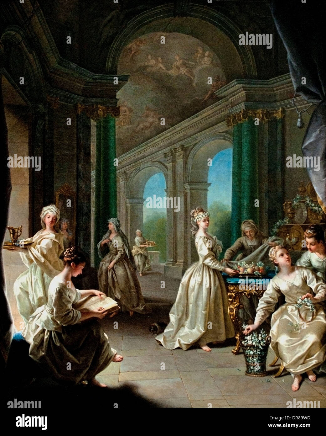Jean Raoux. 1677-1734 The modern Virgin 1728 France French Stock Photo ...