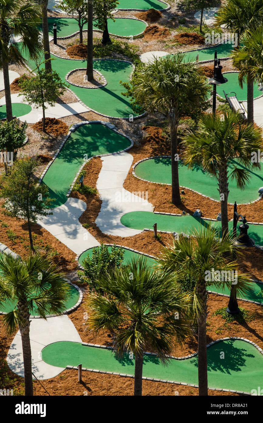 Aerial View Of Miniature Golf Course High Resolution Stock Photography ...