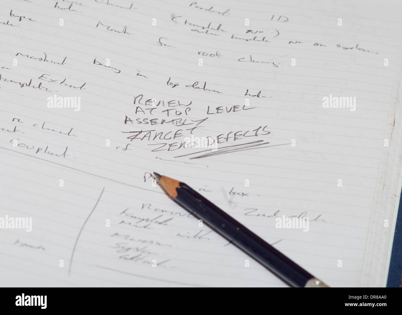 Writing book page hand written notes close hi-res stock photography and ...