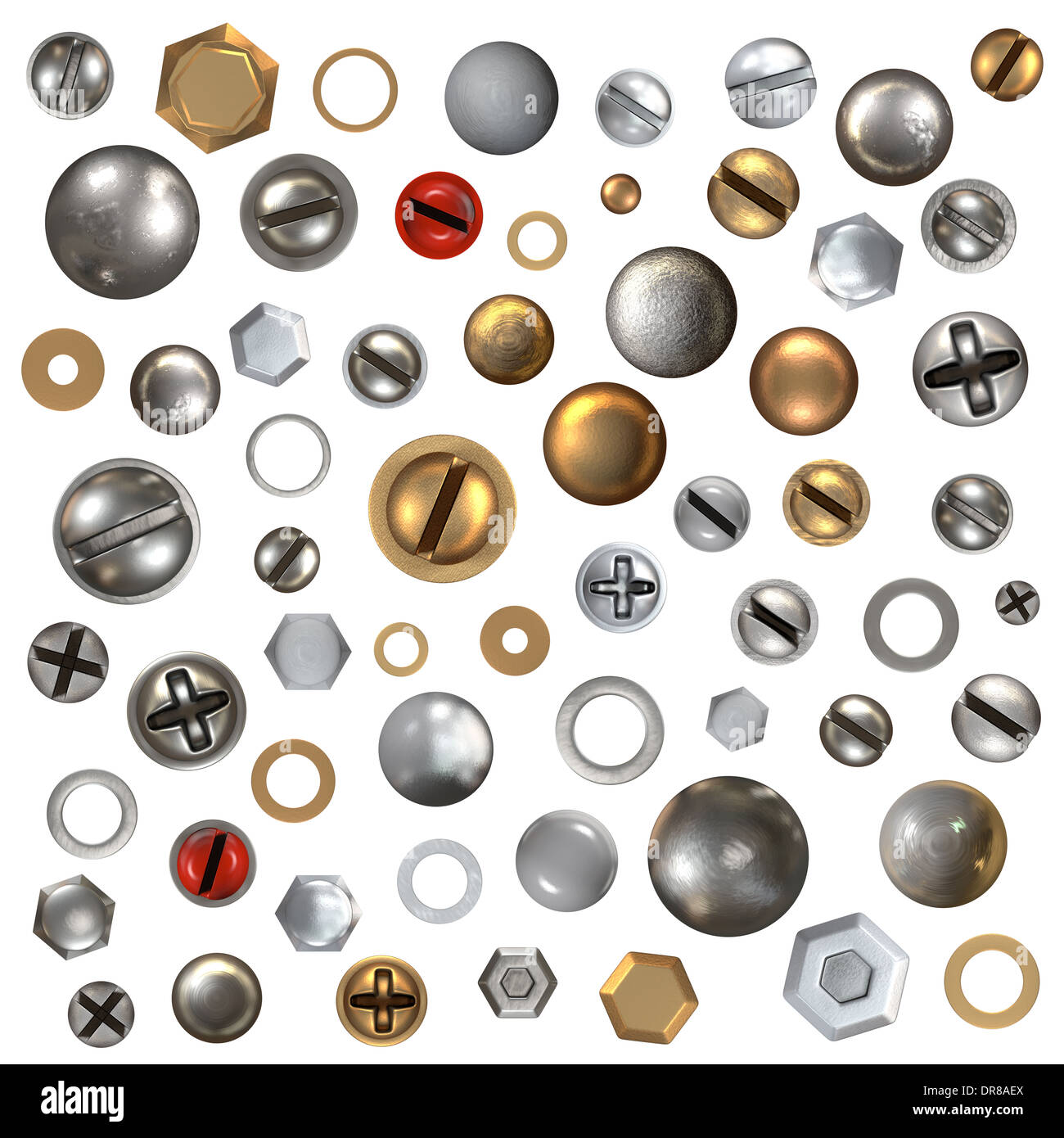 Steel rivet heads hi-res stock photography and images - Alamy