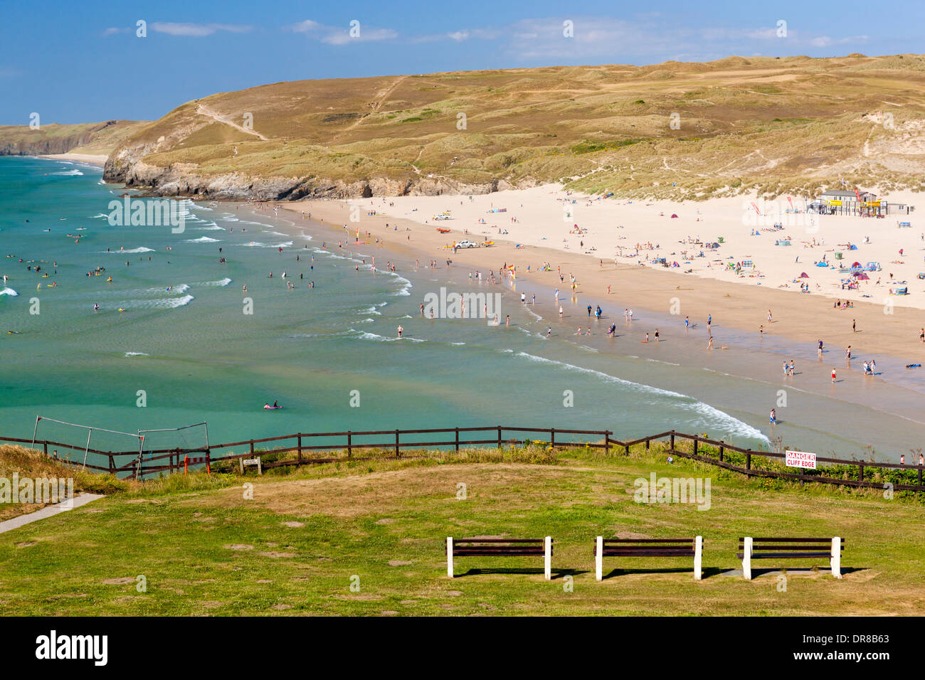 Perranporth north cornwall coast britain hi-res stock photography and ...