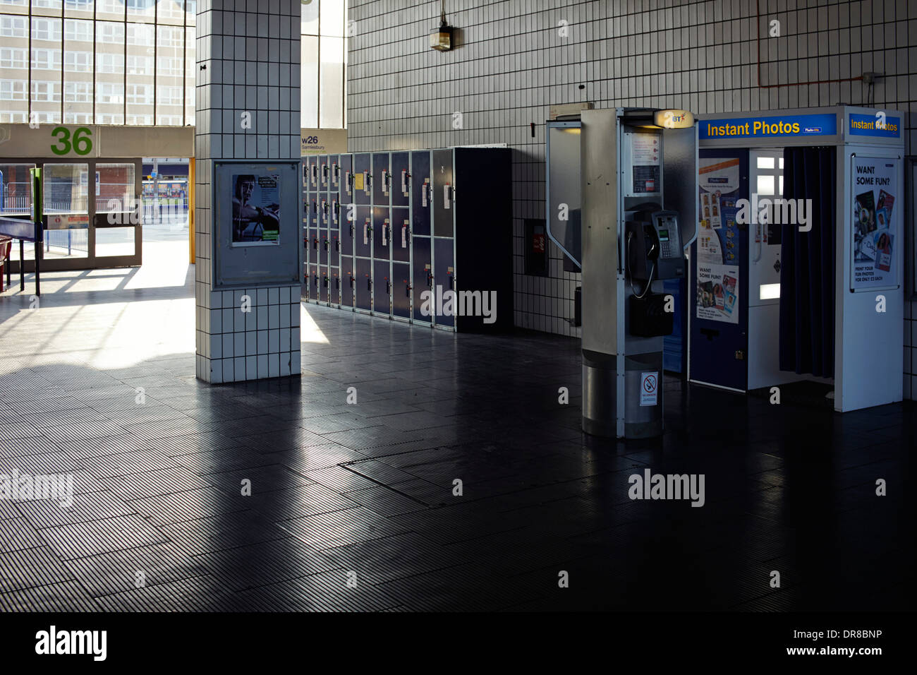 Preston Bus Station interior Stock Photo - Alamy
