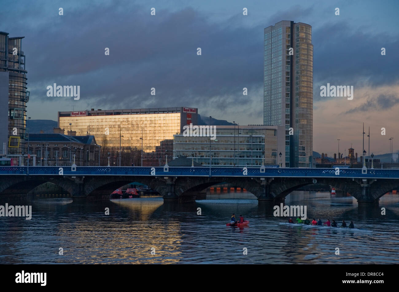 The Queens Bridge Belfast Stock Photos & The Queens Bridge Belfast ...