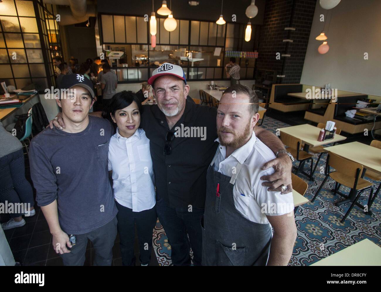 Los Angeles, California, USA. 1st Jan, 2000. From left to right John ...