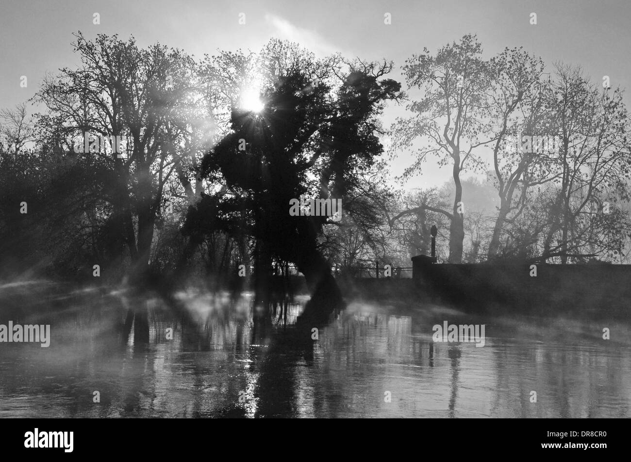 Floods winter Black and White Stock Photos & Images - Alamy