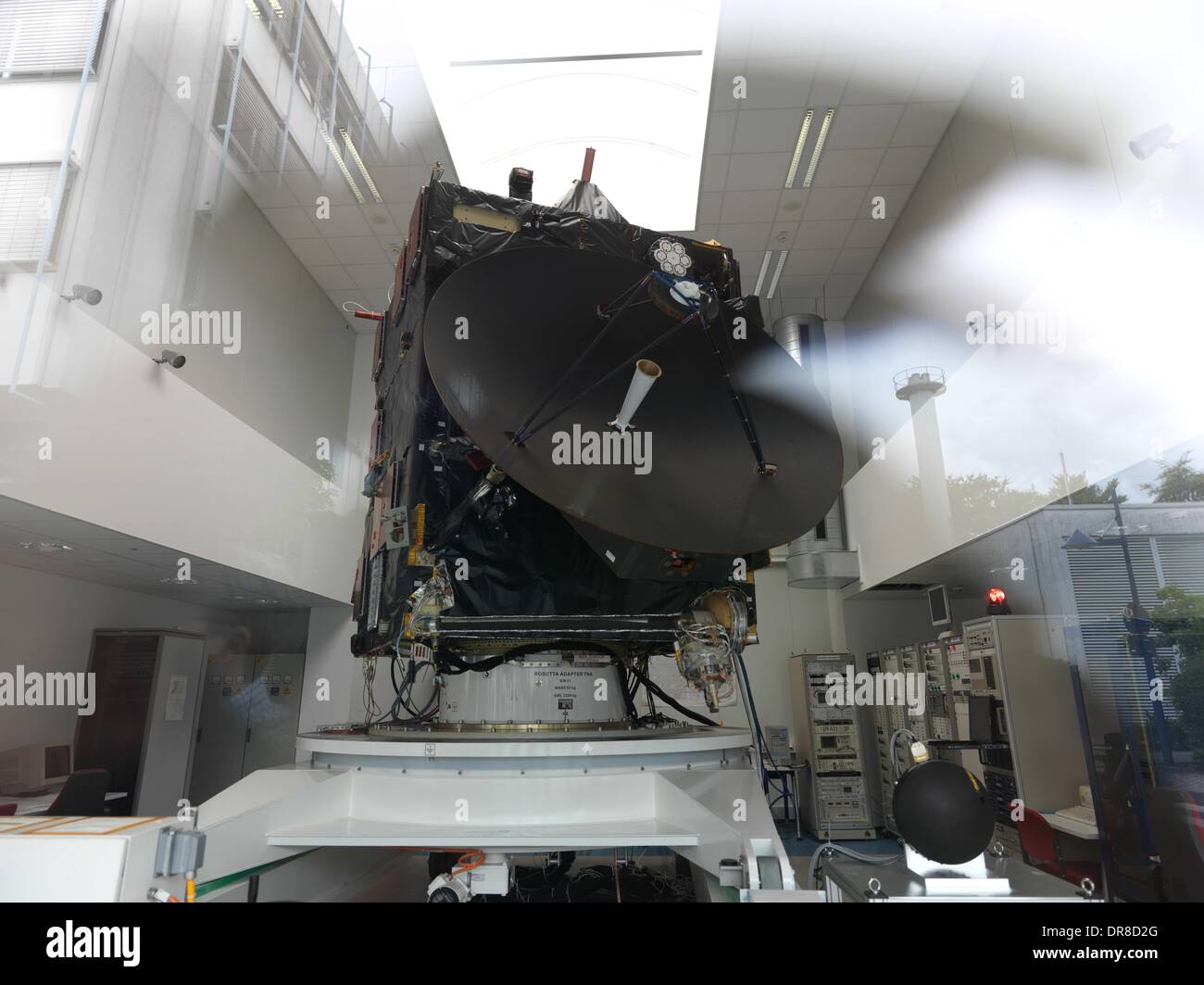 Darmstadt, Germany. 6th Aug, 2012. Replica of the Rosetta, the comet ...