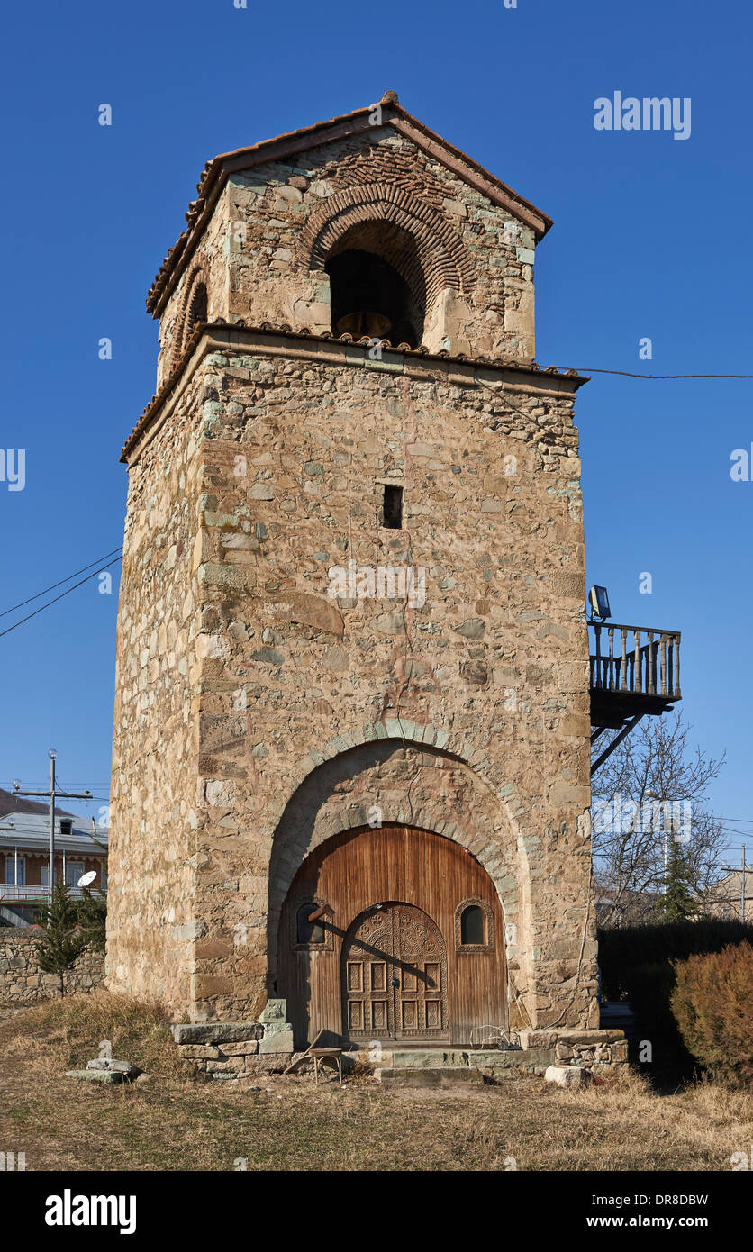 bell tower of Georgian Orthodox basilica Bolnisi Sioni Cathedral ...