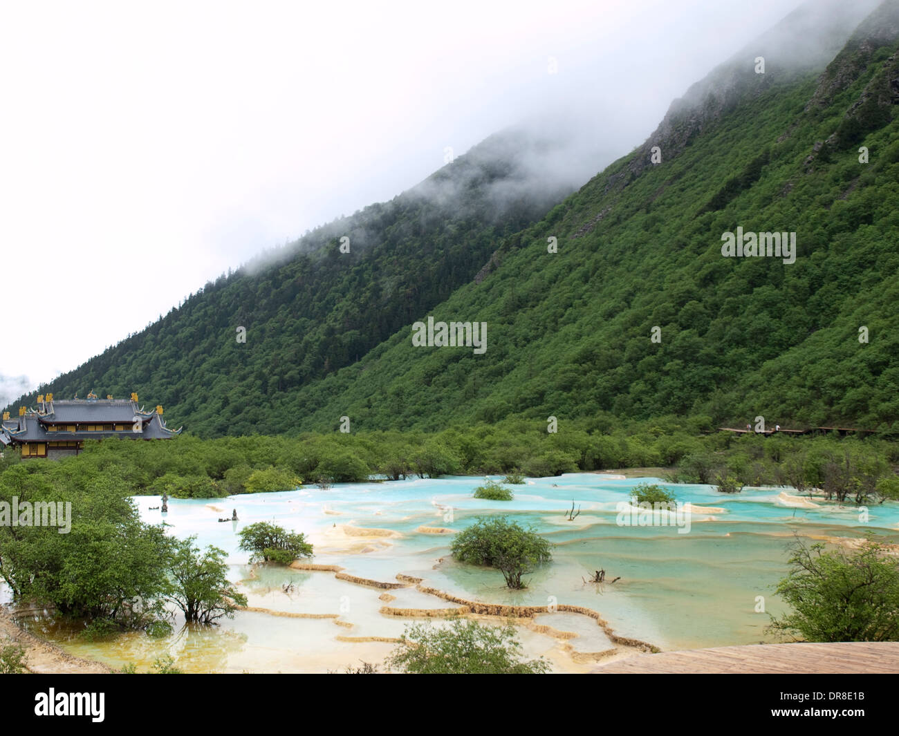 Five Color Pond in Huanglong, China Stock Photo - Alamy