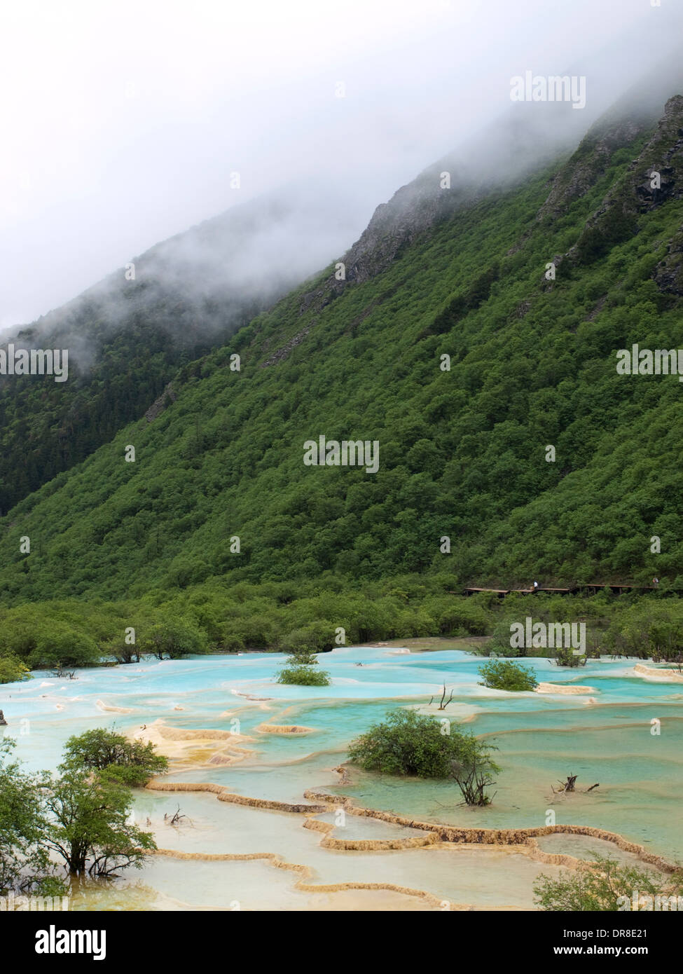 Five Color Pond in Huanglong, China Stock Photo - Alamy