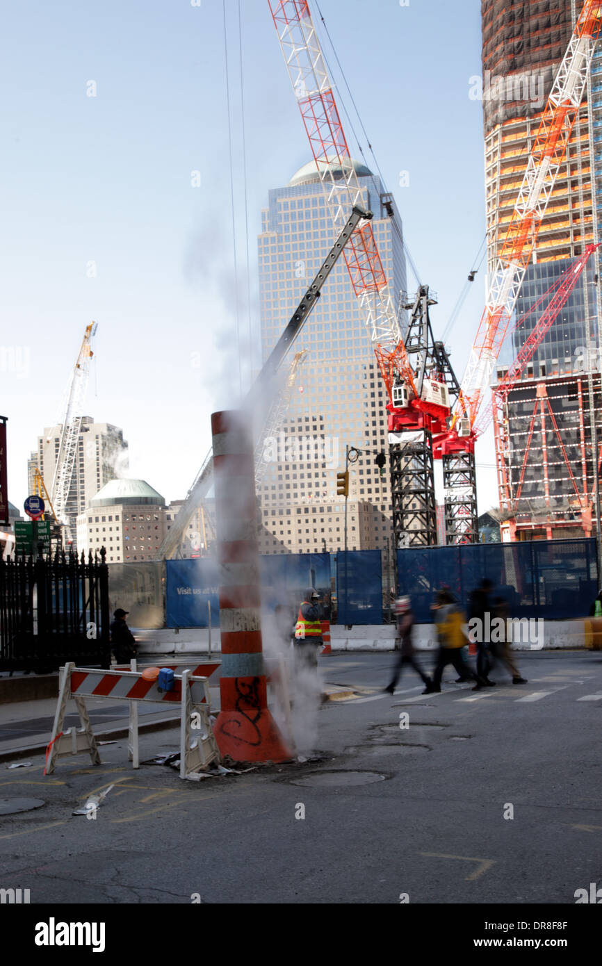 Rebuilding at Ground Zero, New York, USA Stock Photo - Alamy