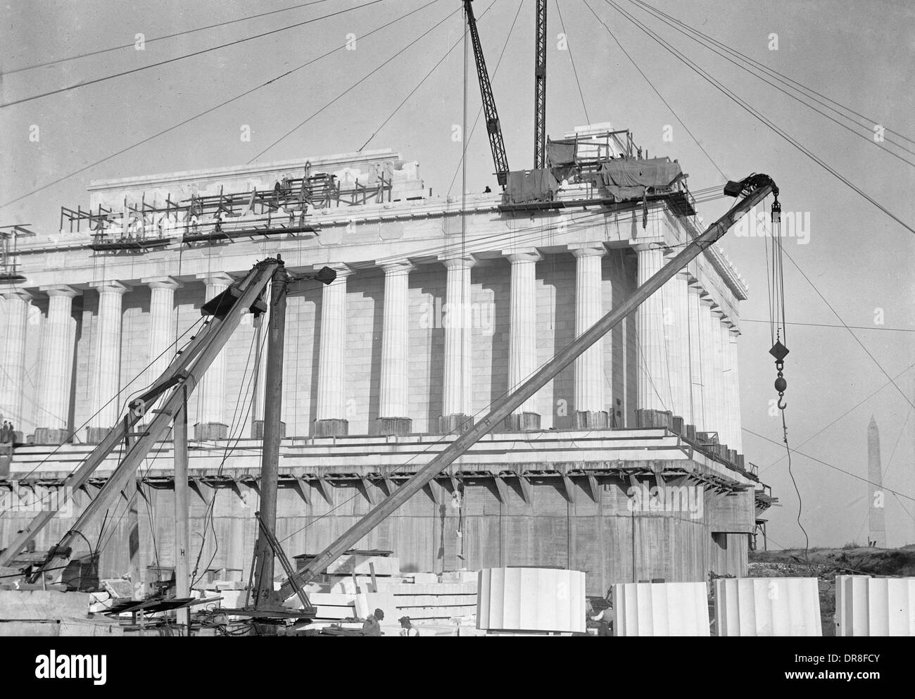 Lincoln Memorial under Construction, circa 1915 Stock Photo - Alamy