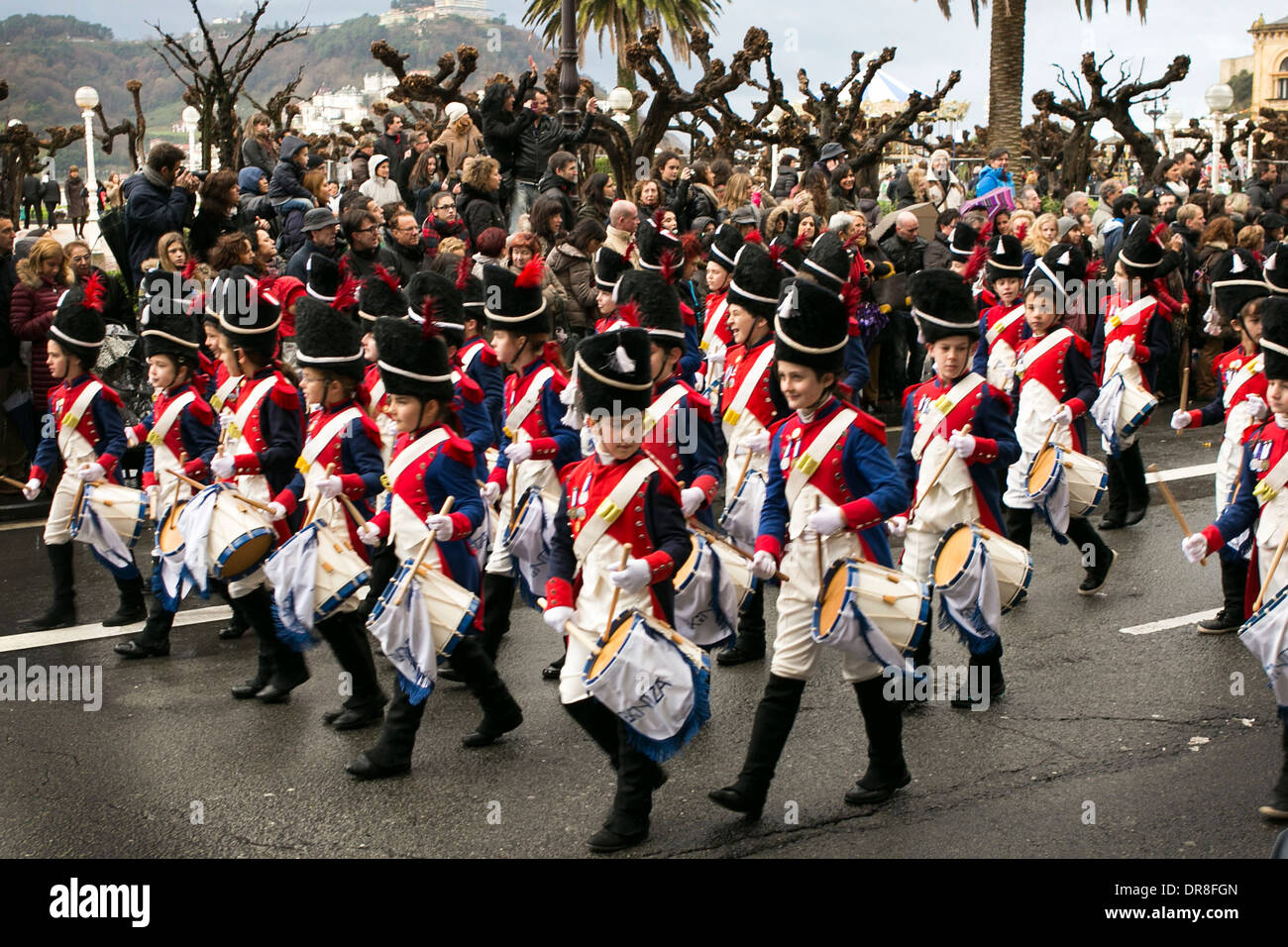 Tamborrada festival of of San Sebastián (Donostia) in Spain Stock Photo ...