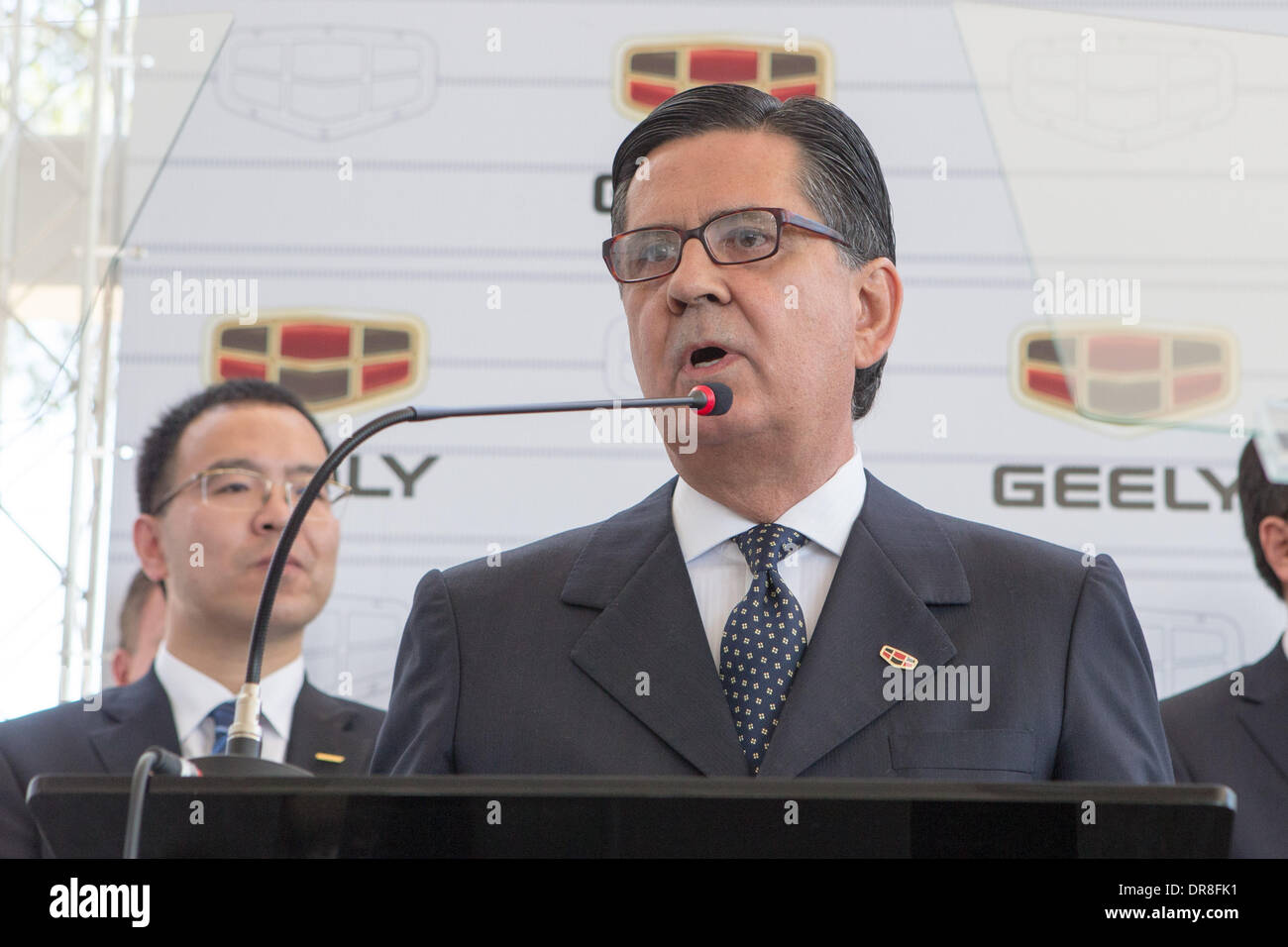Sao Paulo, Brazil. 22nd Jan, 2014. Ivan Silvia, president of Geely's ...