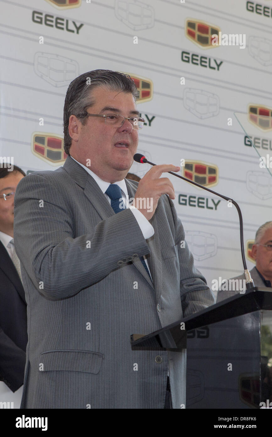 Sao Paulo, Brazil. 22nd Jan, 2014. Jose Gandini, president of Gandini ...