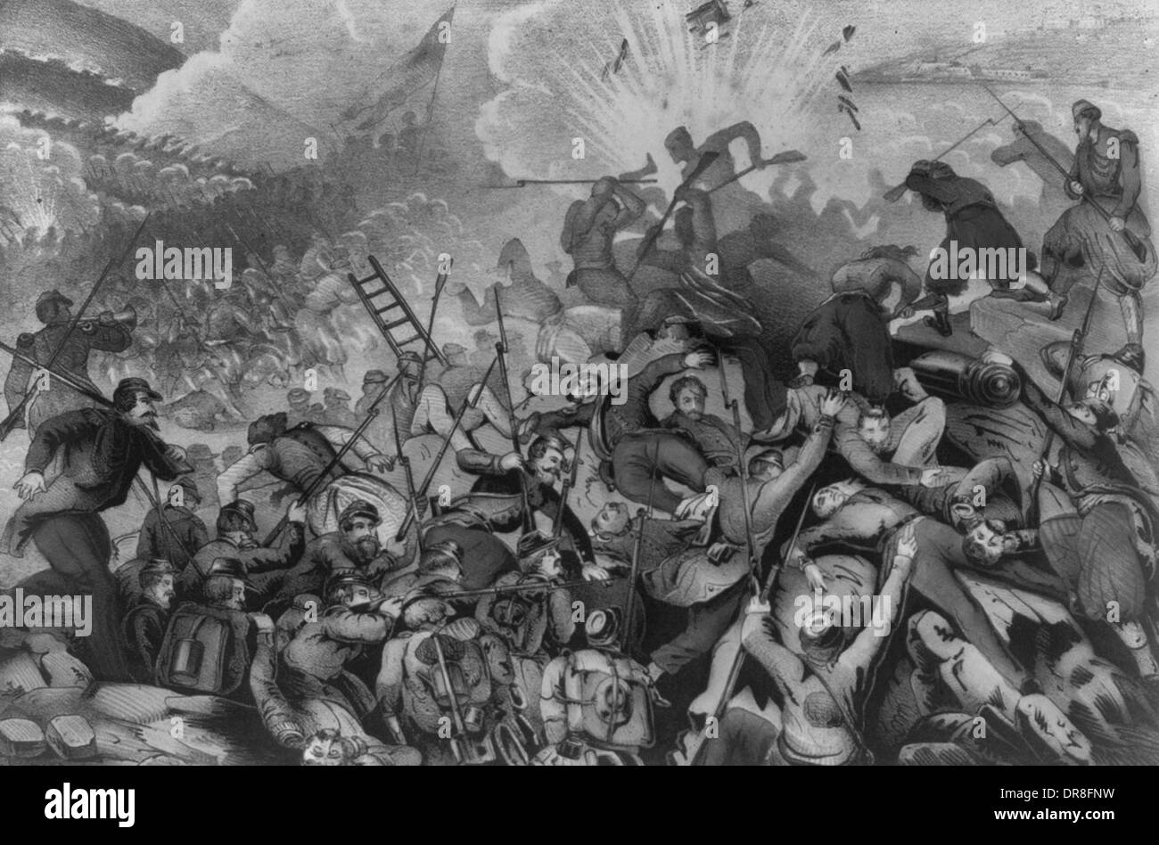 The fall of Sebastopol Capture of the Malakoff tower - French zouaves ...