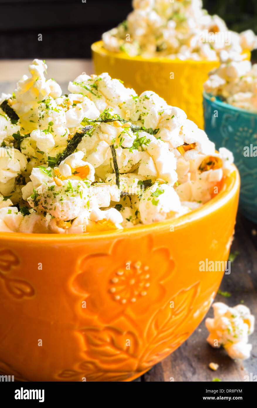 Popcorn sprinkled with furikake, a japanese seasoning made of sesame ...